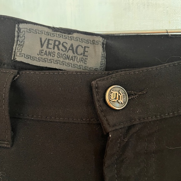 Versace | Pants & Jumpsuits | Vintage Versace Jeans Black Pants | Poshmark